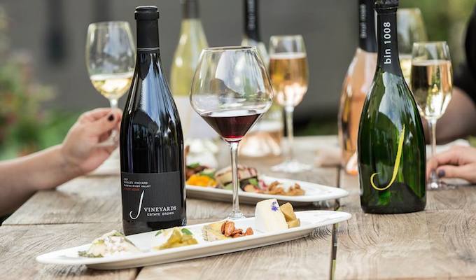 J Vineyards & Winery: Food and Wine Pairings On The Terrace | Sonoma