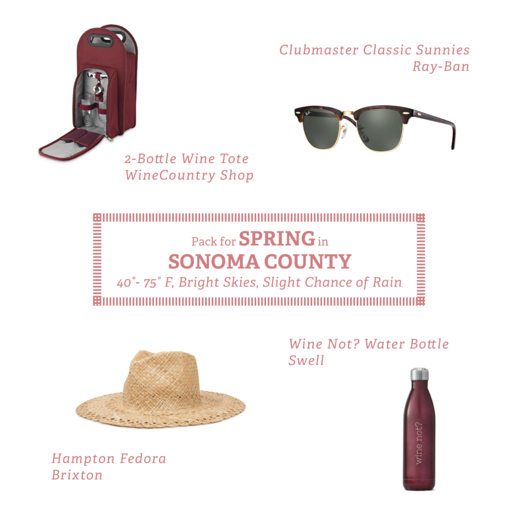 What to Pack for a Trip to Sonoma County | Sonoma